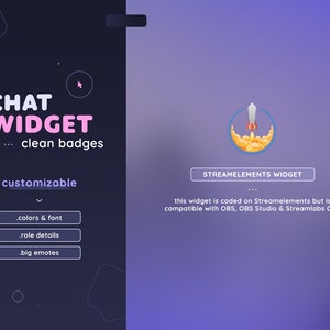 Minimal Chat Widget With Alerts — Simple Role Badges Customizable ...