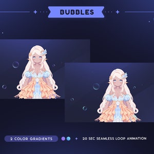 Bubbles Stream Decoration | 2 Animated Water Bubbles Particles for ...