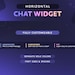Horizontal Scrolling Chat Widget Customizable Minimal Smooth - Etsy
