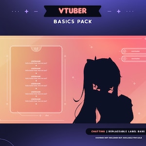 Orange Star Vtuber Overlay Pack | Celestial Star Guardian Vtuber Gaming ...
