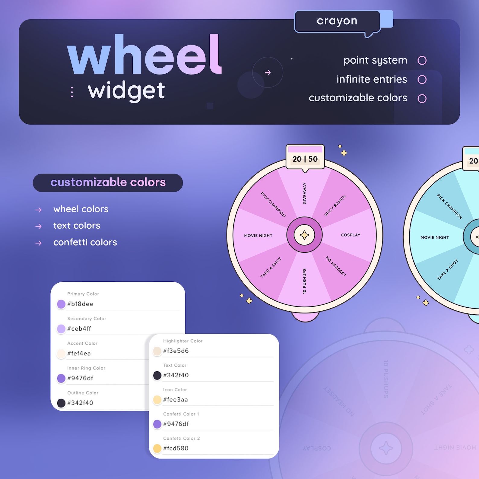 Wheel Widget — Spin Wheel With Point System • Infinite Entries & Fully ...