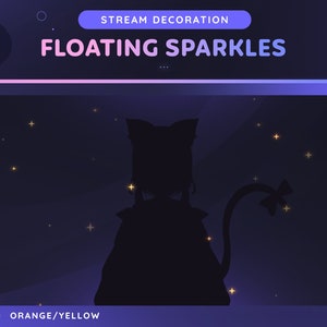 Animated Sparkles Stream Decoration | 6 Floating Glow Star Sparkles for ...