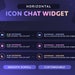 Icons Horizontal Scrolling Chat Widget | Customizable Minimal Smooth ...