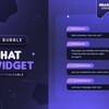 Round Gradient Chat Widget Customizable Simple Minimal Cute Bubble ...