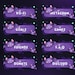 20 Bat Halloween Twitch Panels for Streamers Cute Purple Spooky Bat ...