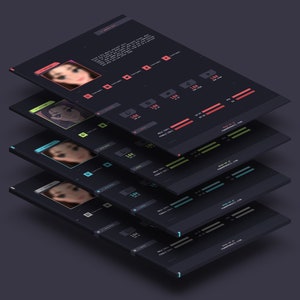 Media Kit Template for Content Creators | 1 Page 5 Colors Minimal ...