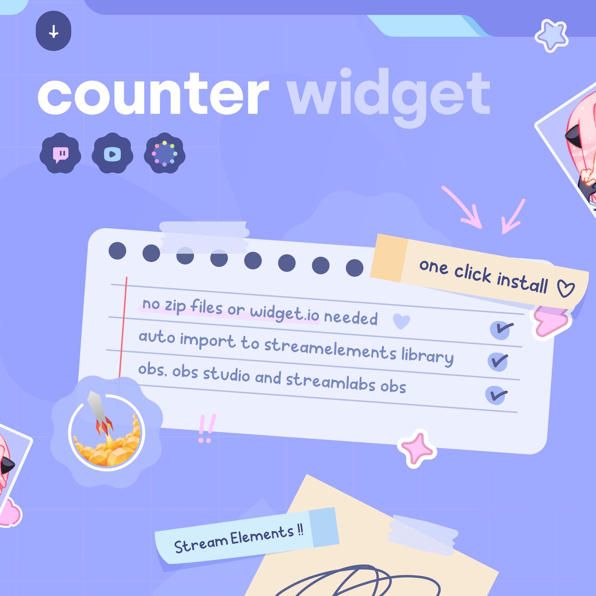 Wavy Counter Widget Rotating Counters & Categories • Channel Rewards ...