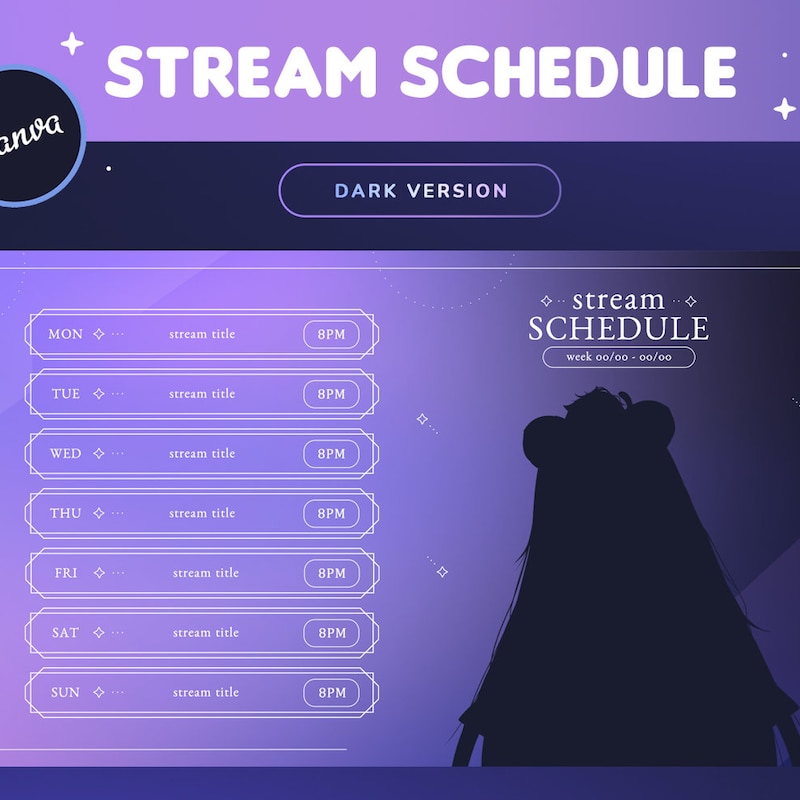 Stream Schedule - Etsy