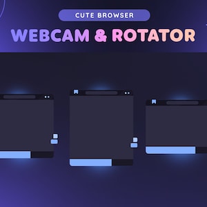Browser Webcam & Event Rotator Widget | 8 Color Cute Retro Webcam ...