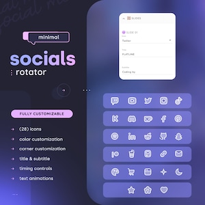 Social Media Rotator — (28) Icon Options & Animations • Fully ...