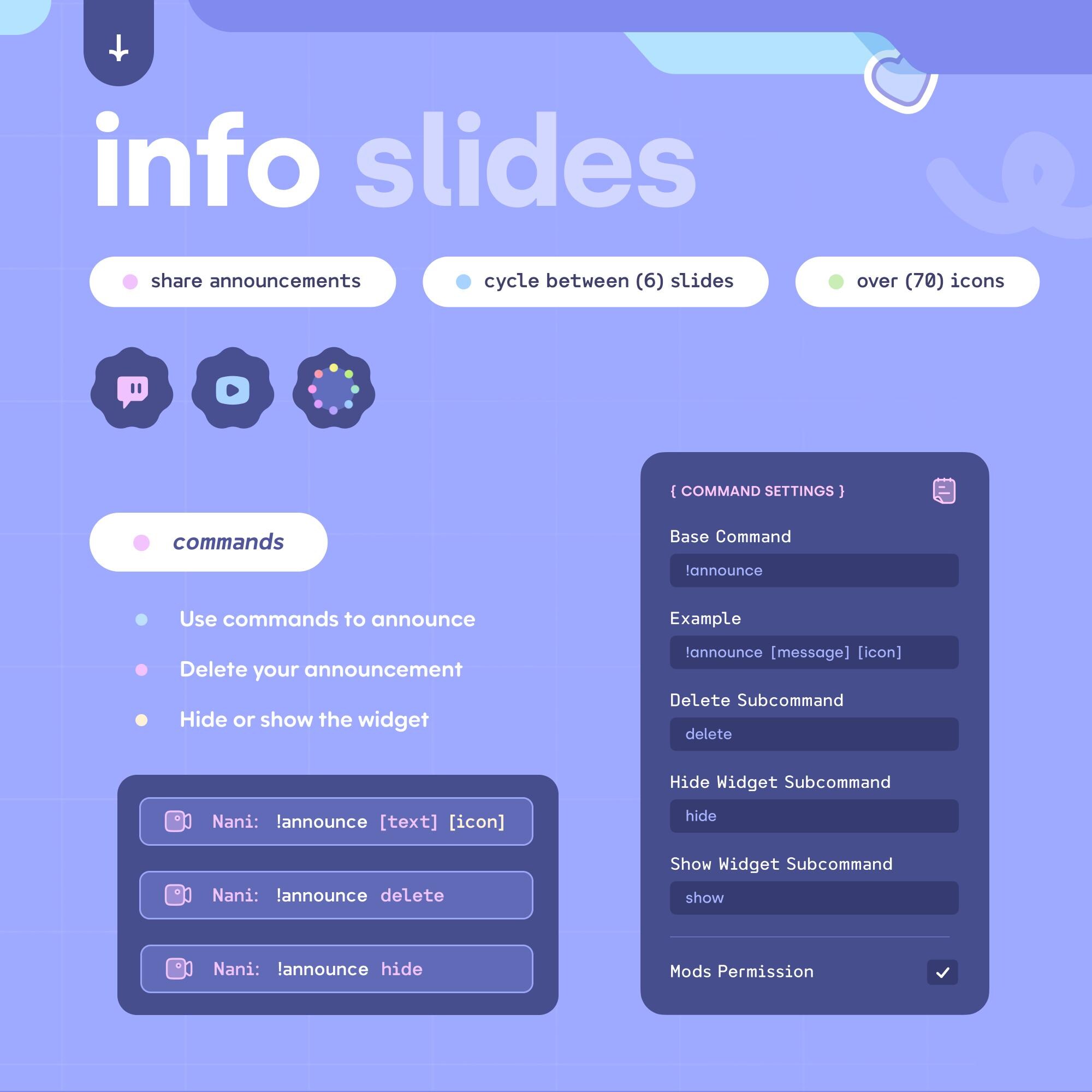 Info Slides & Announcement Widget (6) Info Rotating Slides • Over (70 ...