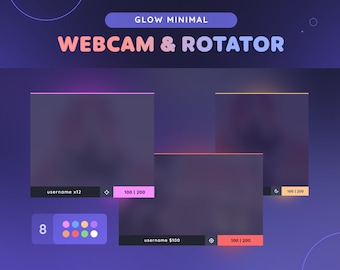 Browser Webcam & Event Rotator Widget 8 Color Cute Retro Webcam Border ...