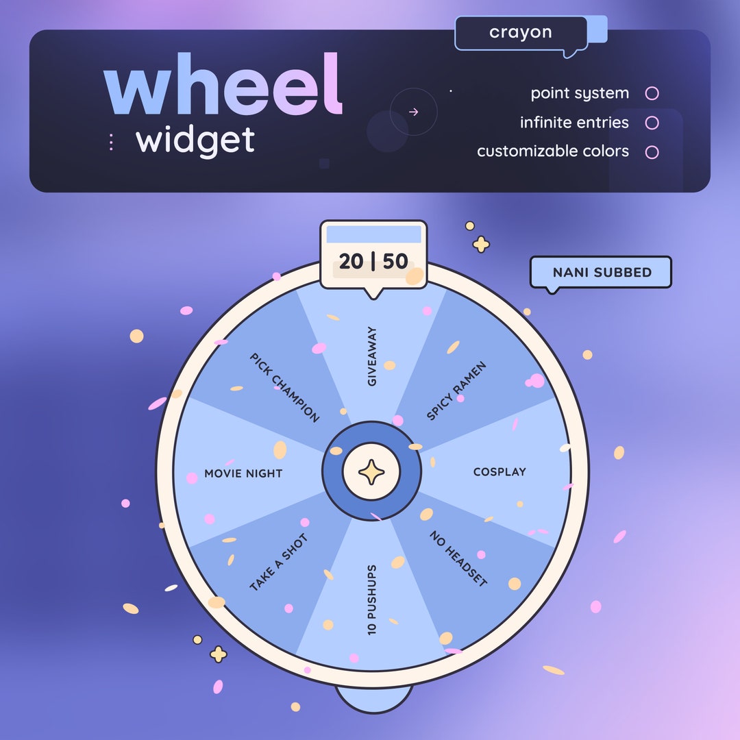 Wheel Widget — Spin Wheel With Point System • Infinite Entries & Fully ...