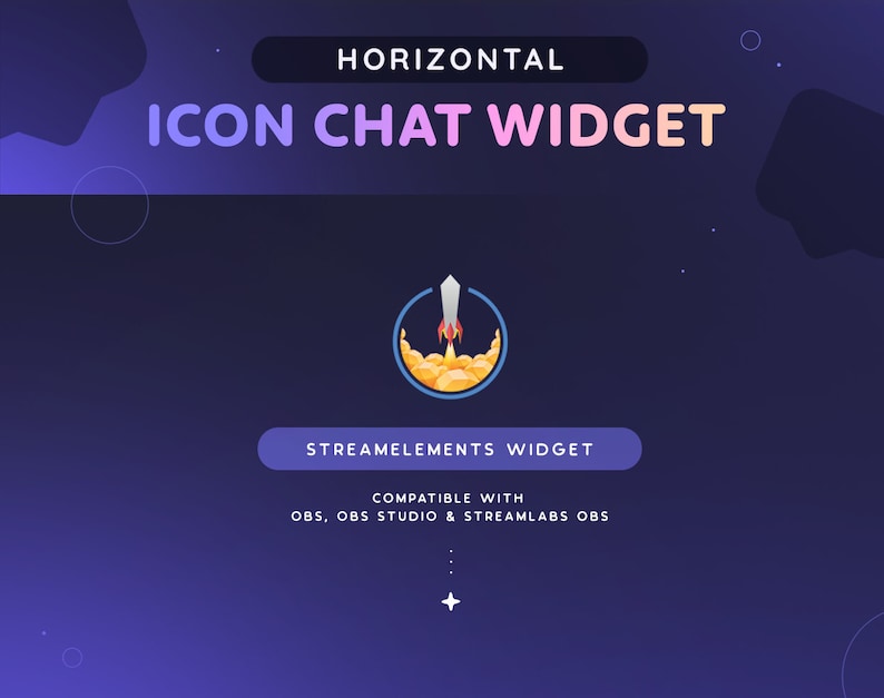 Icons Horizontal Scrolling Chat Widget | Customizable Minimal Smooth ...