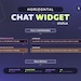Status Horizontal Scrolling Chat Widget | Customizable Minimal Smooth ...