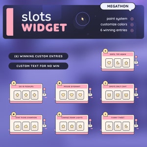 Slots Goal Widget — Megathon Incentive Widget With Alerts & Combined ...