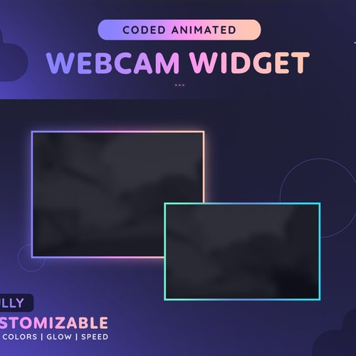 Animated Gradient Webcam Widget Fully Customizable Coded - Etsy