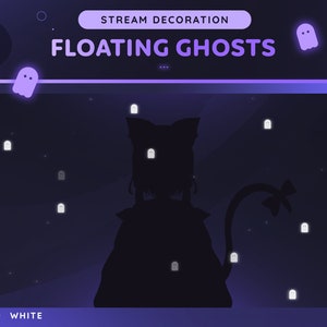 Animated Ghosts Stream Decoration | 6 Floating Halloween Spook Ghosts ...