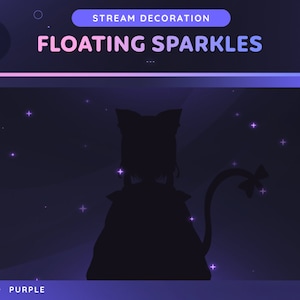 Animated Sparkles Stream Decoration | 6 Floating Glow Star Sparkles for ...