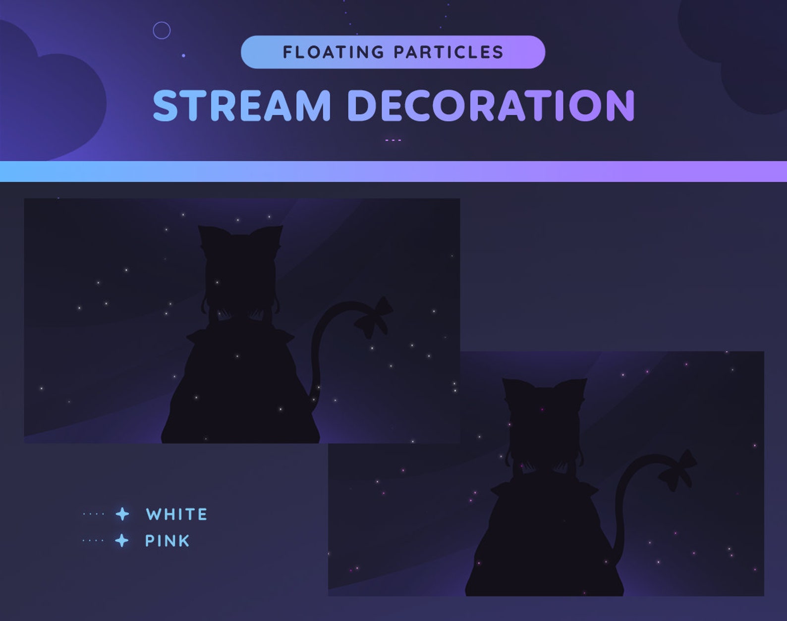 Animated Glow Particles Stream Decoration | 6 Floating Dust Particles ...