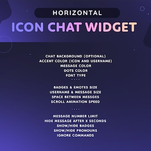 Icons Horizontal Scrolling Chat Widget | Customizable Minimal Smooth ...