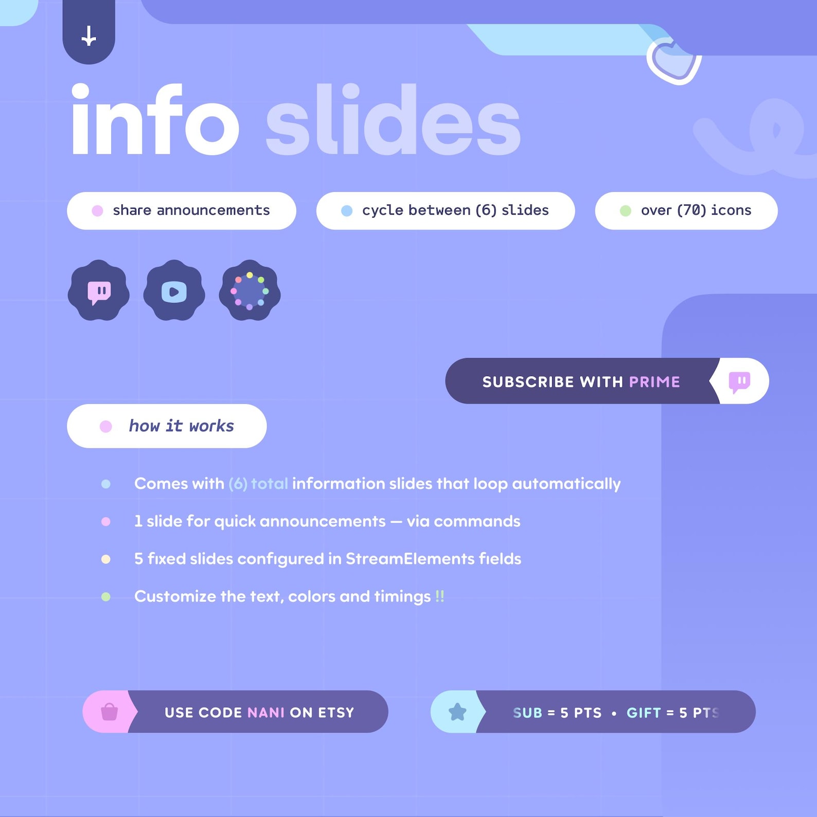 Info Slides & Announcement Widget (6) Info Rotating Slides • Over (70 ...
