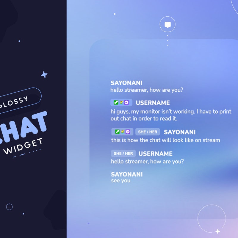 Simple Twitch Chat Overlay - Etsy