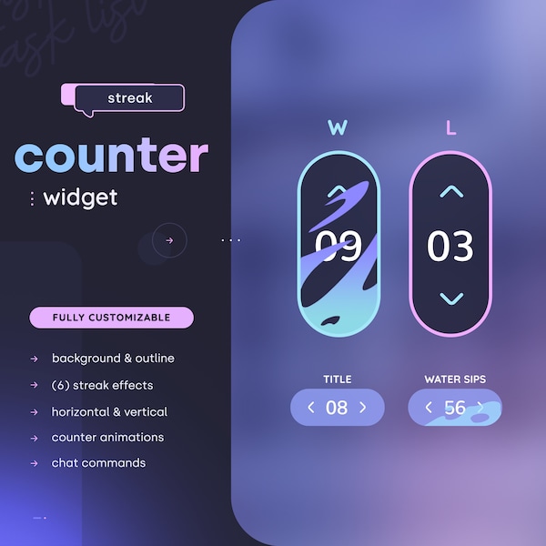 Twitch Counter Widget - Etsy