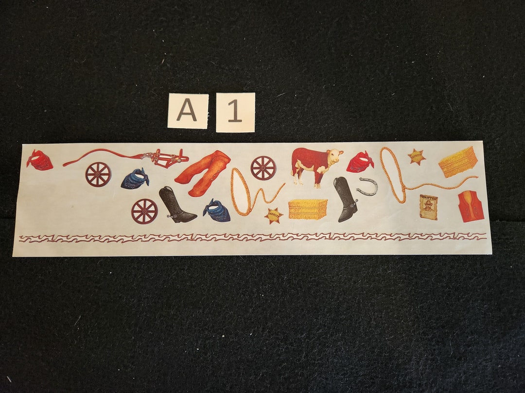 Western Themed Stickers Lot, Cowboy Stickers, Denim Stickers, Rodeo ...