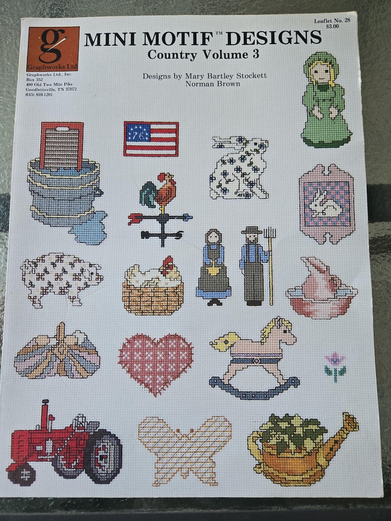 Mini Motif Designs in Counted Cross Stitch - Etsy