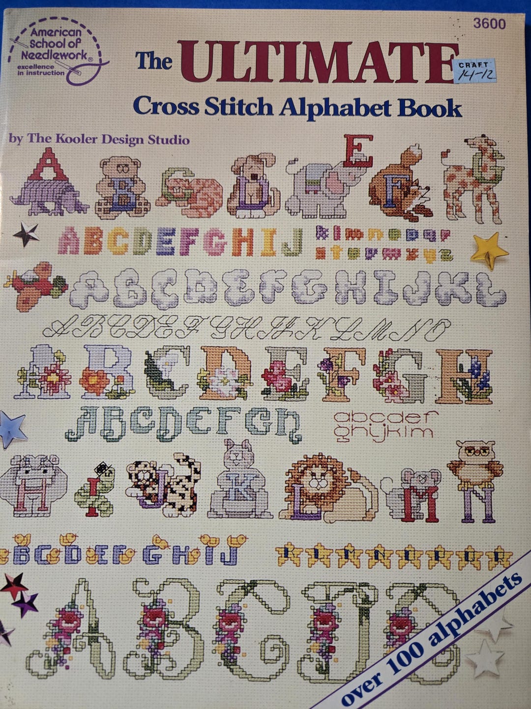 Counted Cross Stitch Alphabets and Borders - Etsy