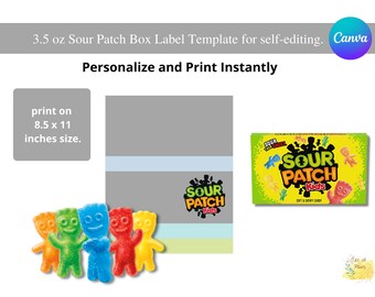 Sour Patch Label - Etsy