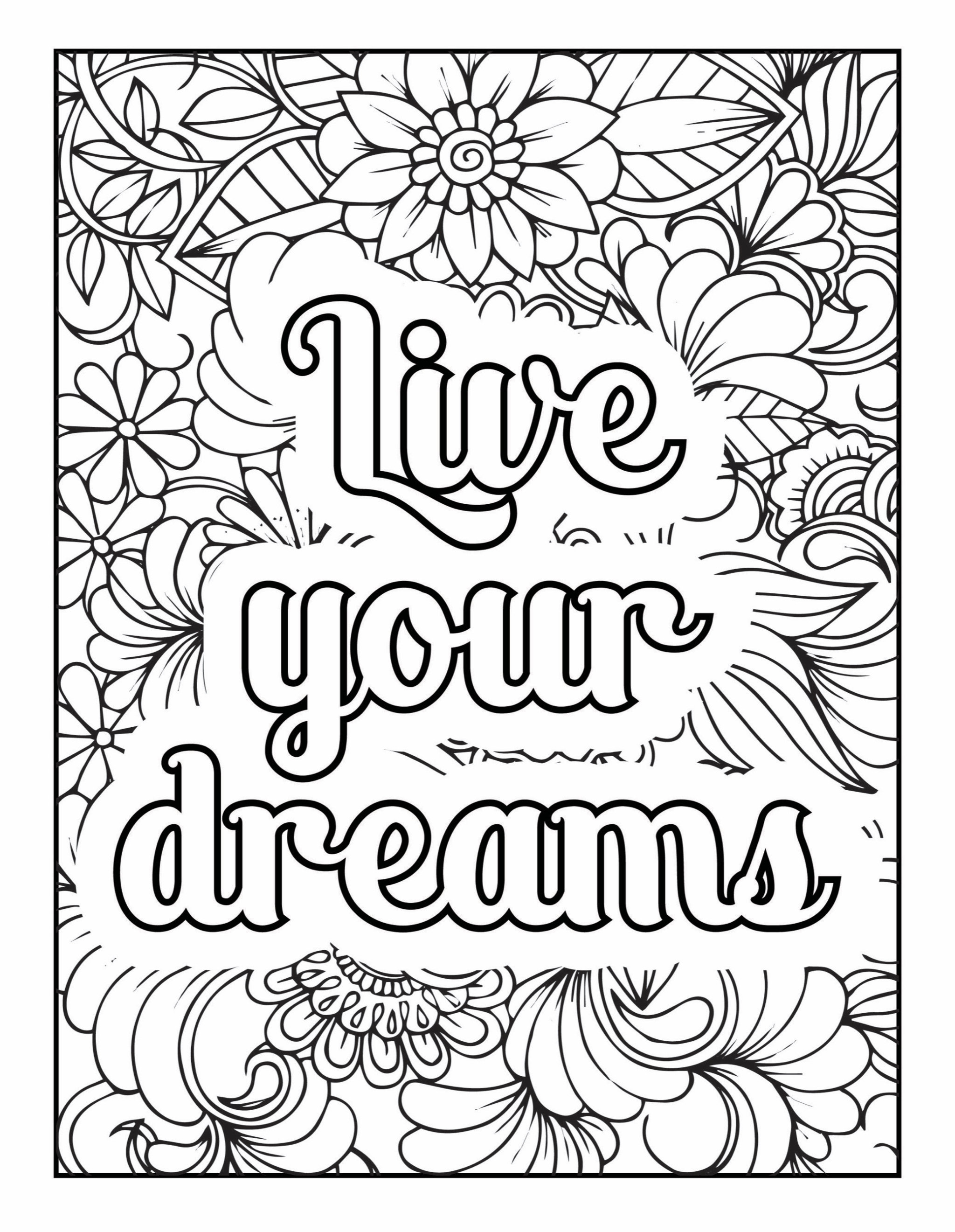 Digital Print Coloring Pages - Etsy