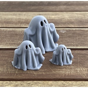 3D Printed Mini Ghost Figure Figurine Desk Accessory Cute - Etsy