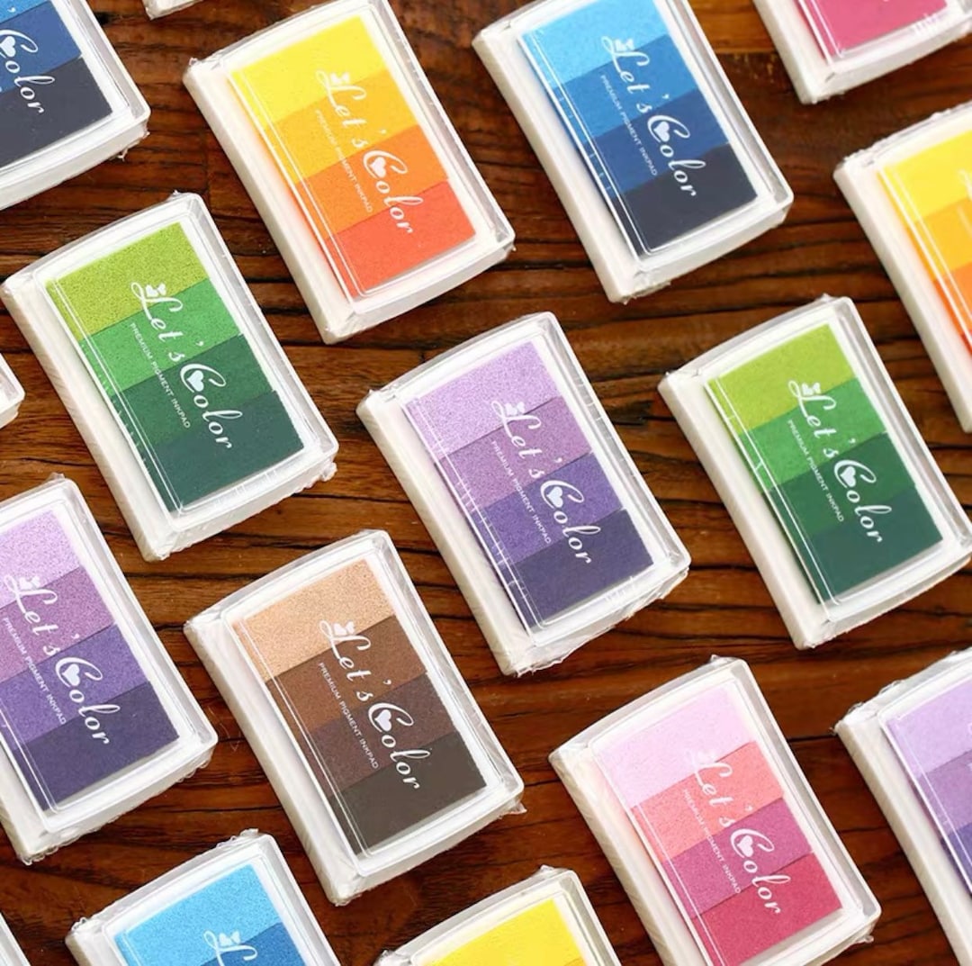 Gradient Inkpad: Colorful Stamp Pad for Scrapbooking & DIY Crafts - Etsy