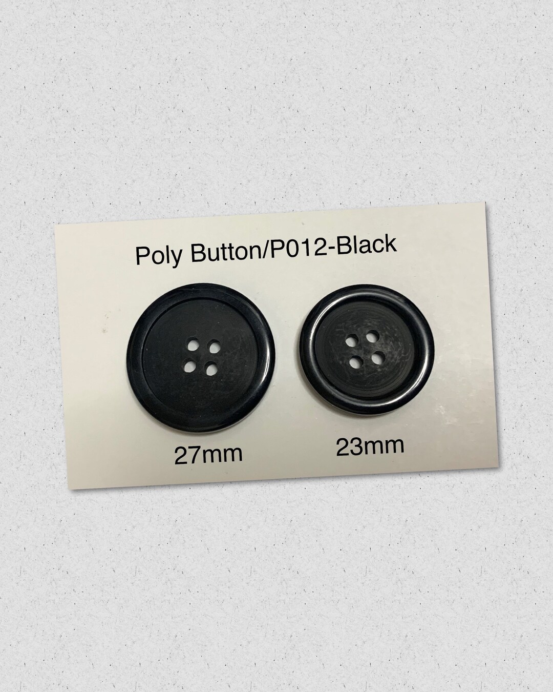 Black Resin Buttons: Round 4-hole DIY Sewing (10pcs) 23/27mm - Etsy