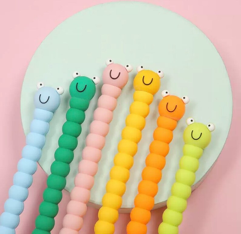 1 Pcs Creative Kawaii Cute Pens Worm Insect Funny Back to School ...