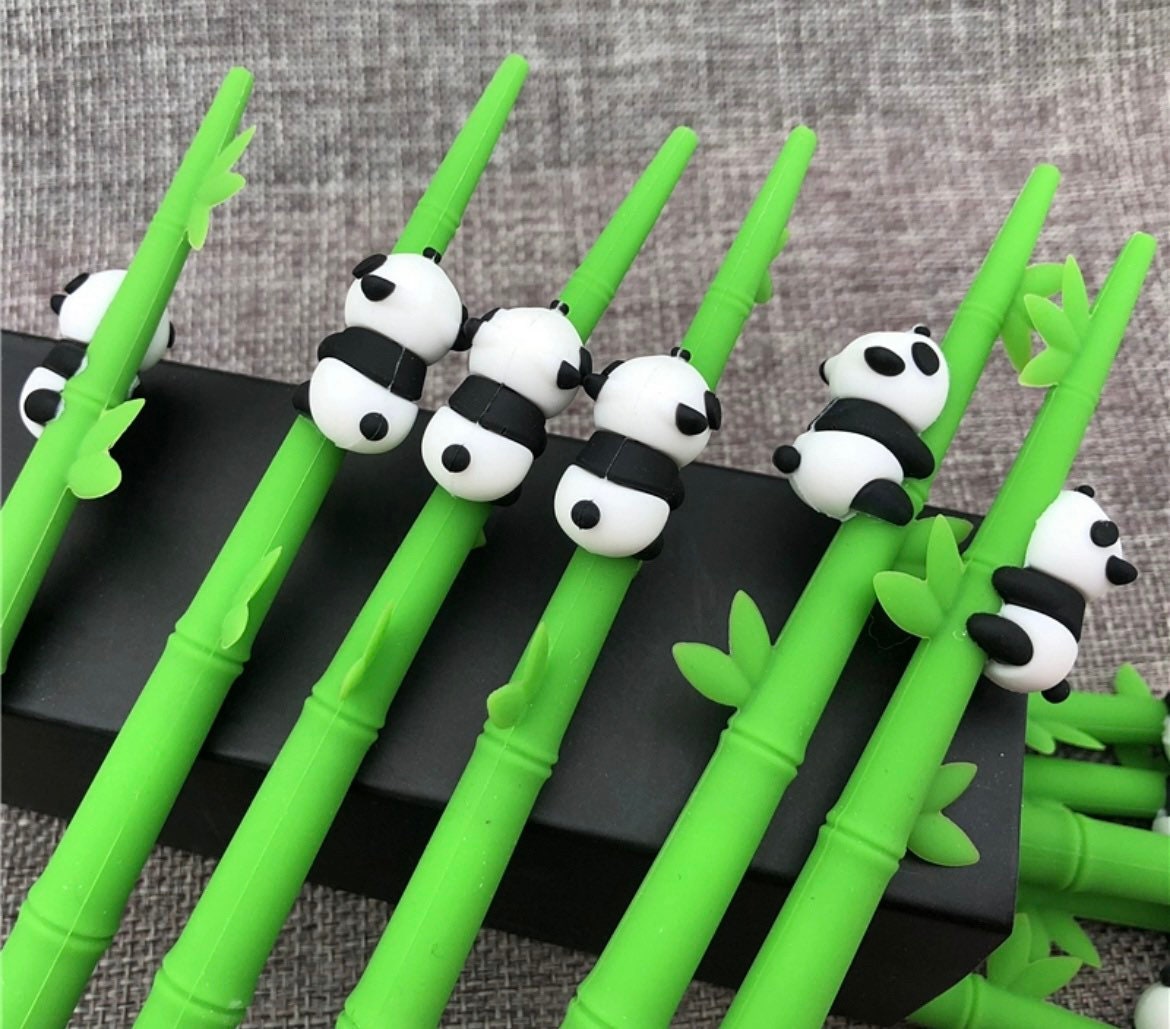 Cute Panda Gel Pen, Kawaii School Stationery (0.5mm) - Etsy