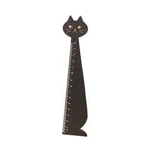 15cm Cute Cat Straight Ruler Wooden Tools Stationery Cartoon Drawing ...