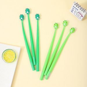 1 Pcs Cute Frog Silicone Gel Pen Soft Modeling Black Ink Pen Smooth ...