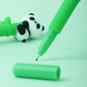 1 Pcs Cartoon Panda Cute Kawaii Stationery Black Ink 0.5mm Gel Pen ...
