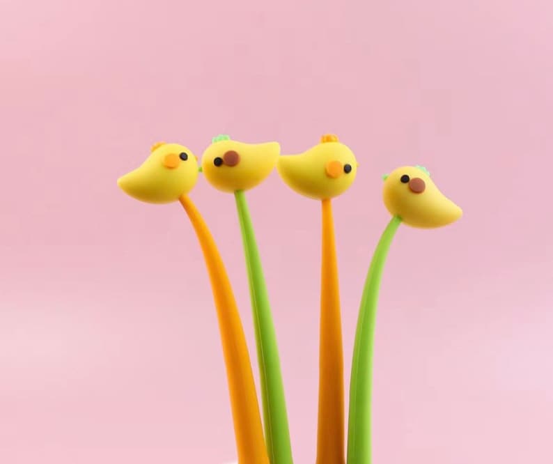 Cute Mango Chicken Gel Pen - Kawaii School Stationery - Etsy