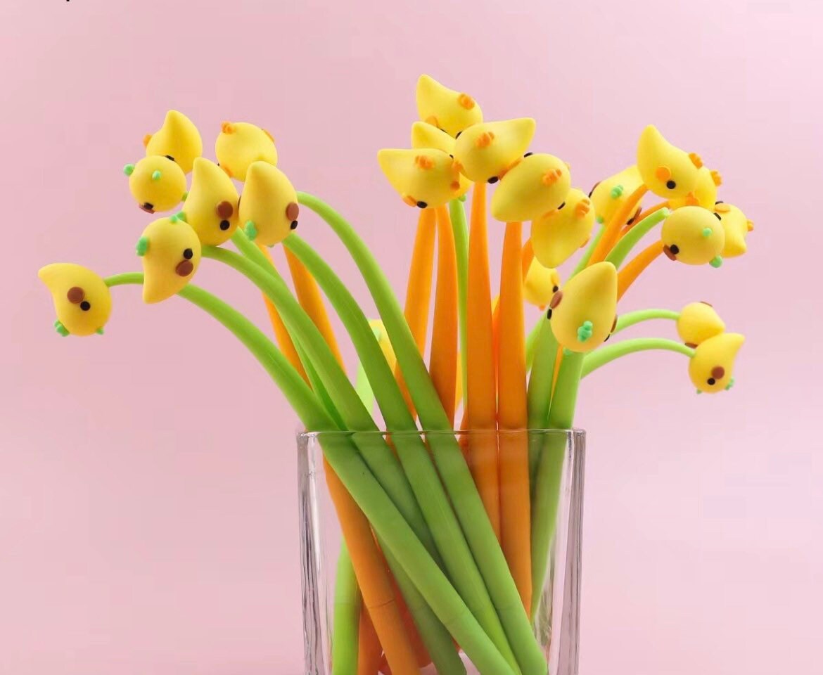Cute Mango Chicken Gel Pen - Kawaii School Stationery - Etsy