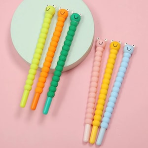 1 Pcs Creative Kawaii Cute Pens Worm Insect Funny Back to School ...