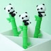 1 Pcs Cartoon Panda Cute Kawaii Stationery Black Ink 0.5mm Gel Pen ...