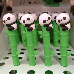 1 Pcs Cartoon Panda Cute Kawaii Stationery Black Ink 0.5mm Gel Pen ...
