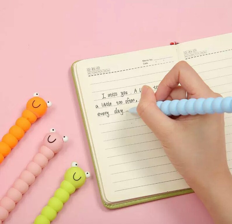 1 Pcs Creative Kawaii Cute Pens Worm Insect Funny Back to School ...