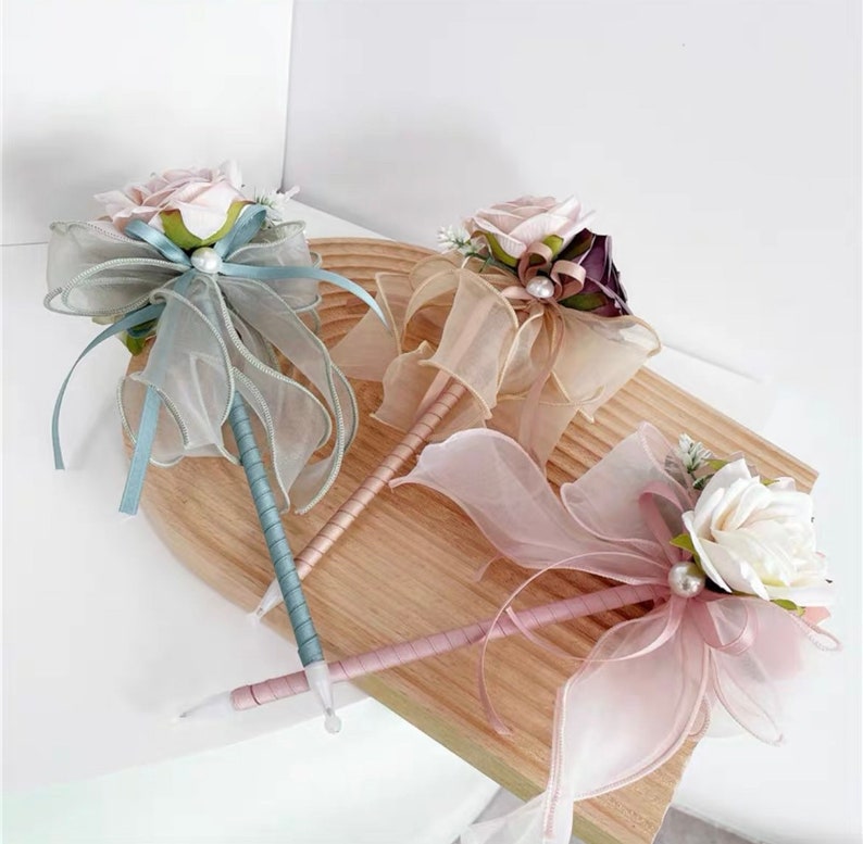 Rose Flower Ballpoint Pen With Bow: Teacher's Gift - Etsy