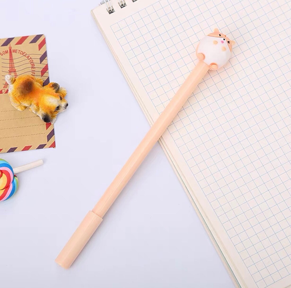 Kawaii Creative Hamster Gel Pen Signature Pen Escolar - Etsy