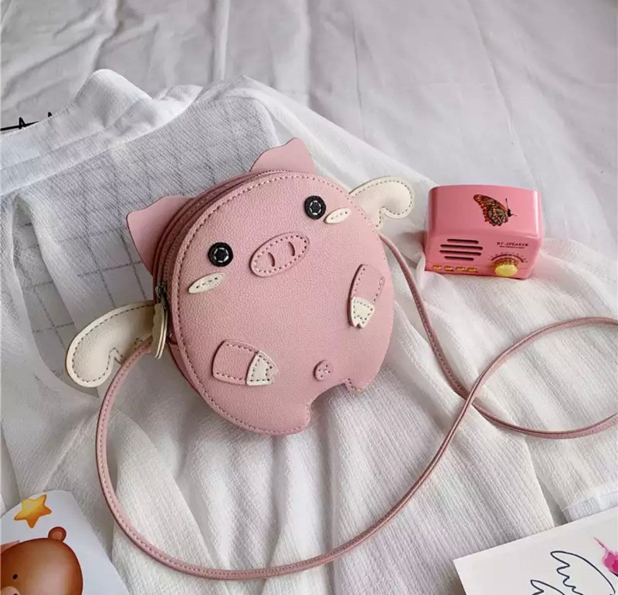 Cute Pig Self-made Bag Handcraft Bag Making Materials Cute Pu - Etsy